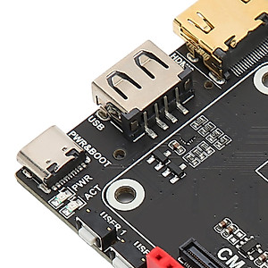 CM4 Duino Expansion Board for Raspi, 4K 30FPS Multiple Ports Stable Performance Compute Module 4 Expansion Board, Simple Install USB m Key Interface