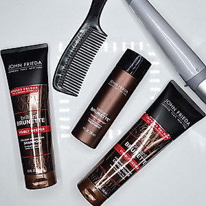 John Frieda Brilliant Brunette Visibly Deeper Color Deepening Treatment, for Cocoa Infused, Darker Color, 4 Ounce, with Evening Primrose Oil