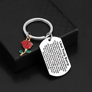 WSNANG Apology Keychain Gift Sorry Jewelry I Am Truly Sorry Gift Idea for Apologizing Forgive Me Gifts (I Am Truly Sorry DT)
