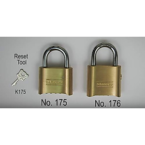 Tucson Tools Two Pieces Master Lock Reset Control Keys (Keys ONLY! NO Lock Included!) Combination Lock 175 176 177 178 New K175 Key NO Lock Included!