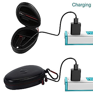 Smatree Charging Case Compatible for Powerbeats 2, Powerbeats 3, Bose Soundsport, Sony WI-C300 Headphones - Hard Shell Storage Travel Bag
