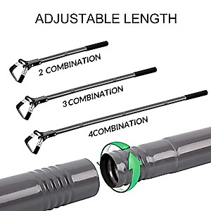 Walensee Action Hoe for Weeding Stirrup Hoe Tools for Garden Hula-Ho with Adjustable 56 Inch Scuffle Loop Hoe Gardening Weeder Cultivator, Sharp Durable Metal Handle Weeding Rake with Cushioned Grip