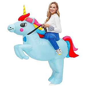 KOOY Inflatable Costume Adult,Inflatable Halloween Costumes,Unicorn costume adult,adult halloween costume women,Blow up Costumes
