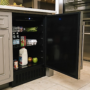 Azure 24" Refrigerator with Solid Stainless Steel Door, A124R-S