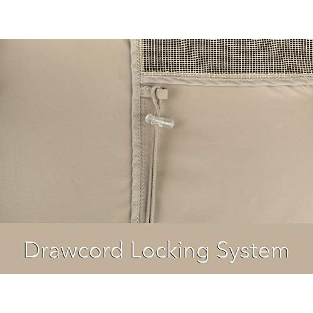 Covermates Outdoor Sofa Loveseat Cover - Water Resistant Polyester, Drawcord Hem, Mesh Vents, Seating and Chair Covers-Khaki