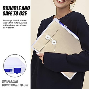 Cabilock Office Accessories Tabletop Accessories Organizer Clear Paper Desktop Accessories Desk for Office Book Accessories Tabletop Organizer Multifunction Office Paper Pp A4