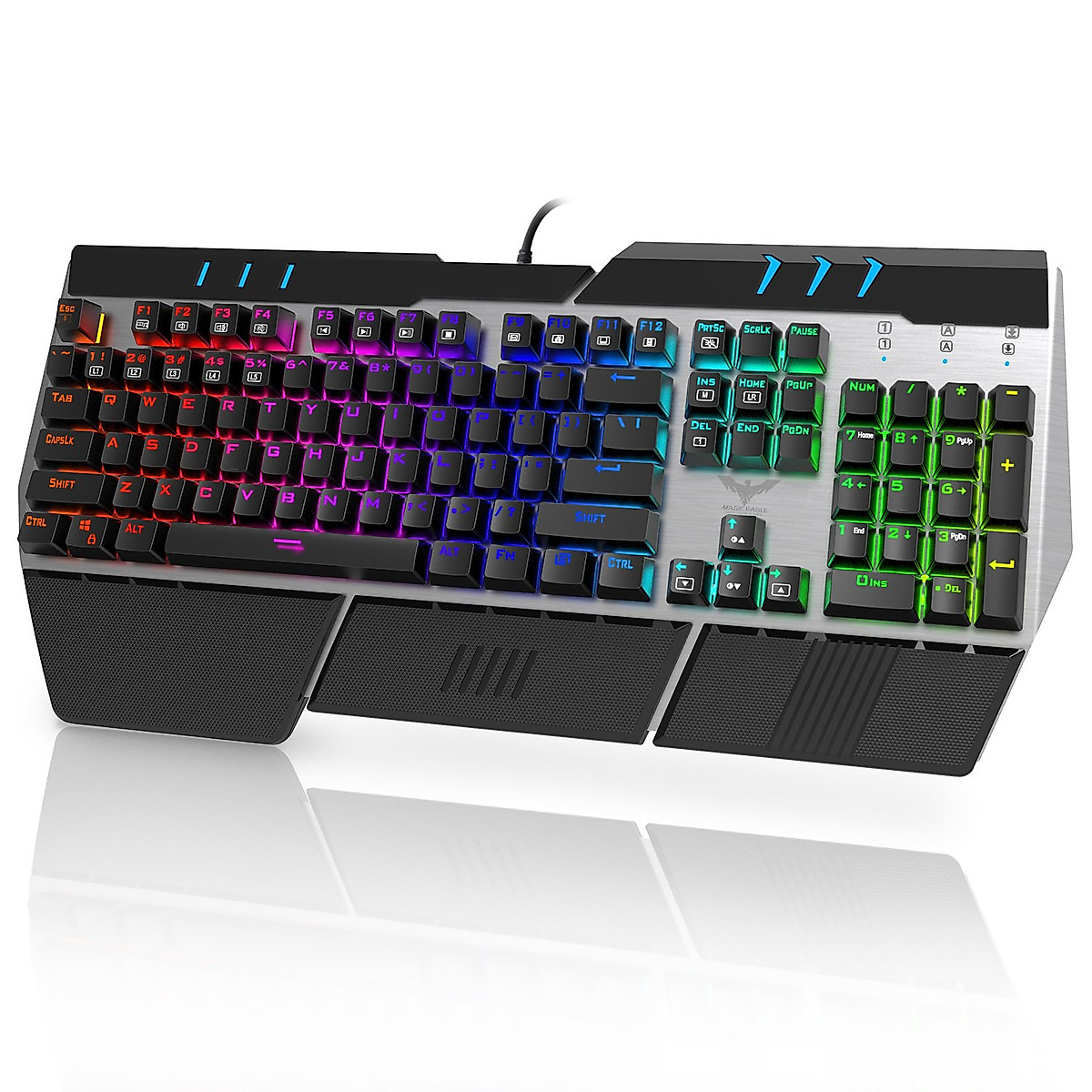 HAVIT RGB Backlit Wired Membrane Gaming Keyboard, Mechanical-Similar Typing/Gaming Experience (Black)