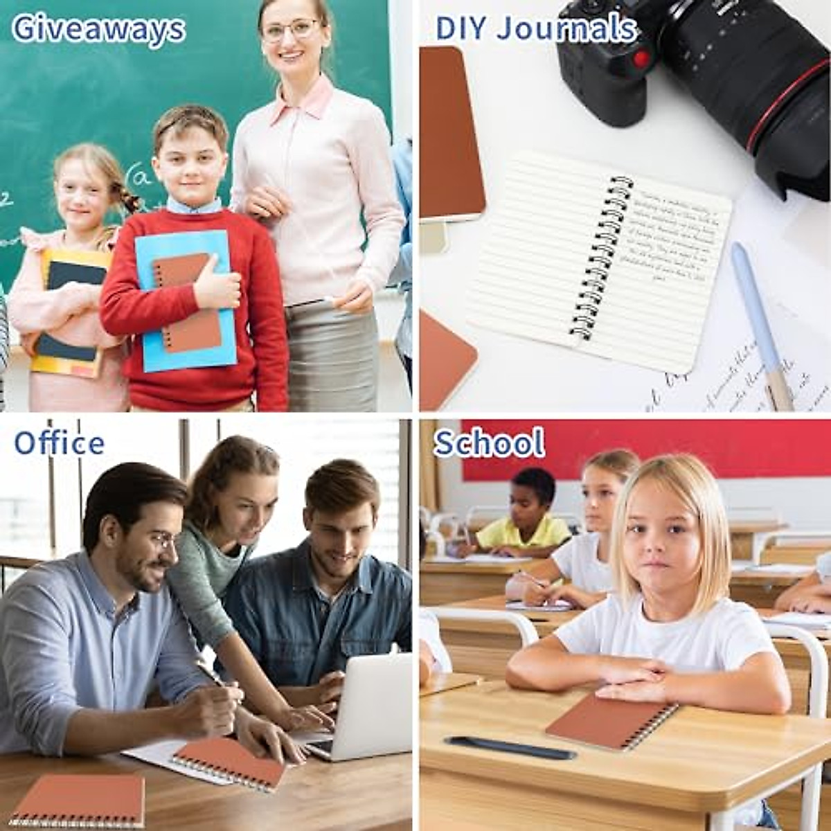 EOOUT 12pcs Small Spiral Notebooks, 3x5 Pocket Notebooks With Lined Pages, 60 Sheet Pads for Home Office and School Accessories