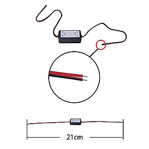 Dasaita 12V DC Power Relay Capacitor Filter Rectifiers for Car Rear View Back Up Camera -Aftermarket Camera