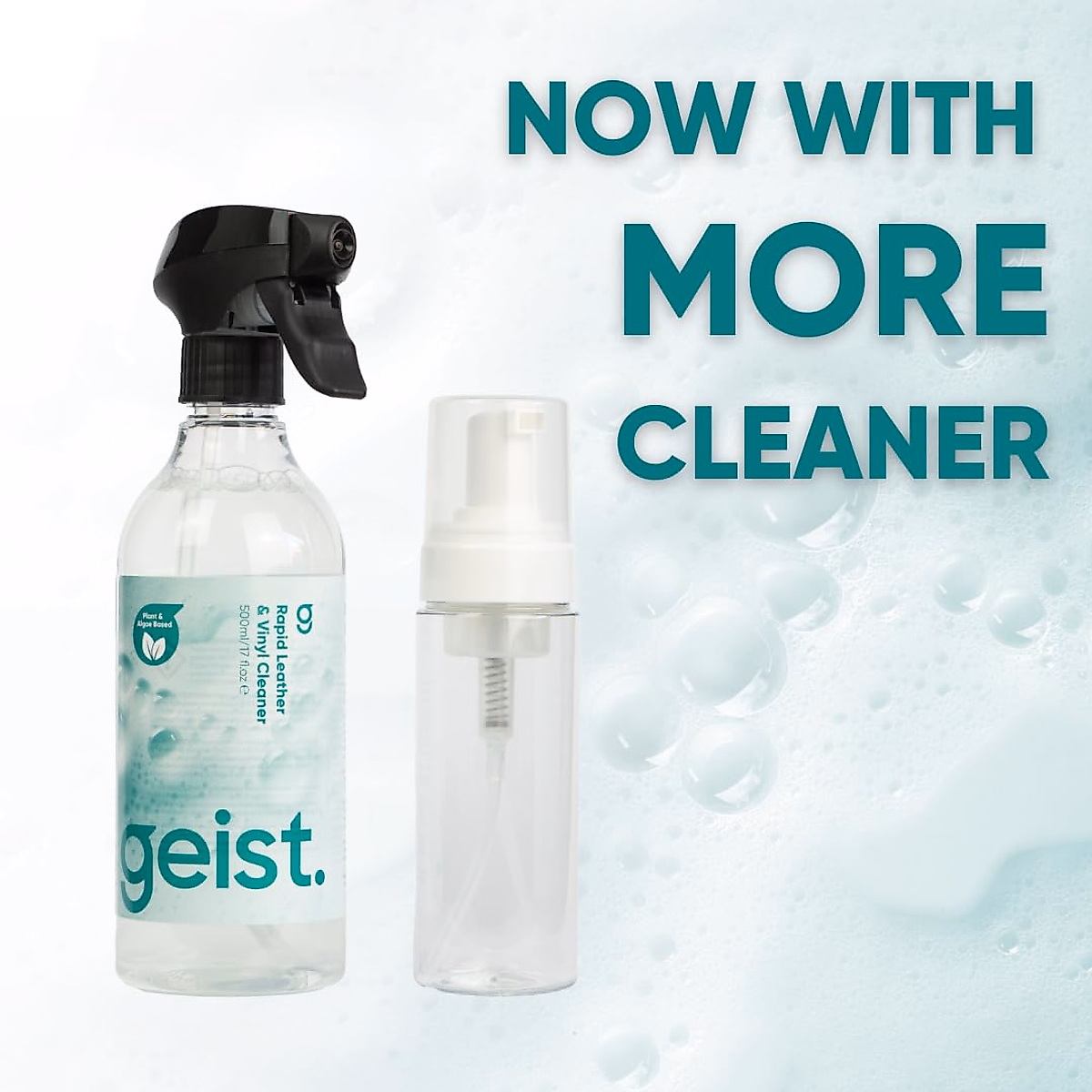 Geist. 3 Minus Care Kit for Leather & Vinyl | Clean and Shield from dye Transfer & Abrasion Damage | for car Interior, Furniture, Apparel, Shoes and Bags