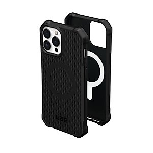 URBAN ARMOR GEAR UAG Designed for iPhone 13 Pro Max Case Black Compatible with MagSafe Rugged Slim Antimicrobial Ergonomic Essential Armor Protective Cover, [6.7 inch Screen]
