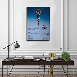 Miley Cyrus Poster Rock Posters Endless Summer Vacation Music Album Cover Posters Canvas Poster Bedroom Decor Sports Landscape Office Room Decor Gift Unframe: 12x18inch(30x45cm)