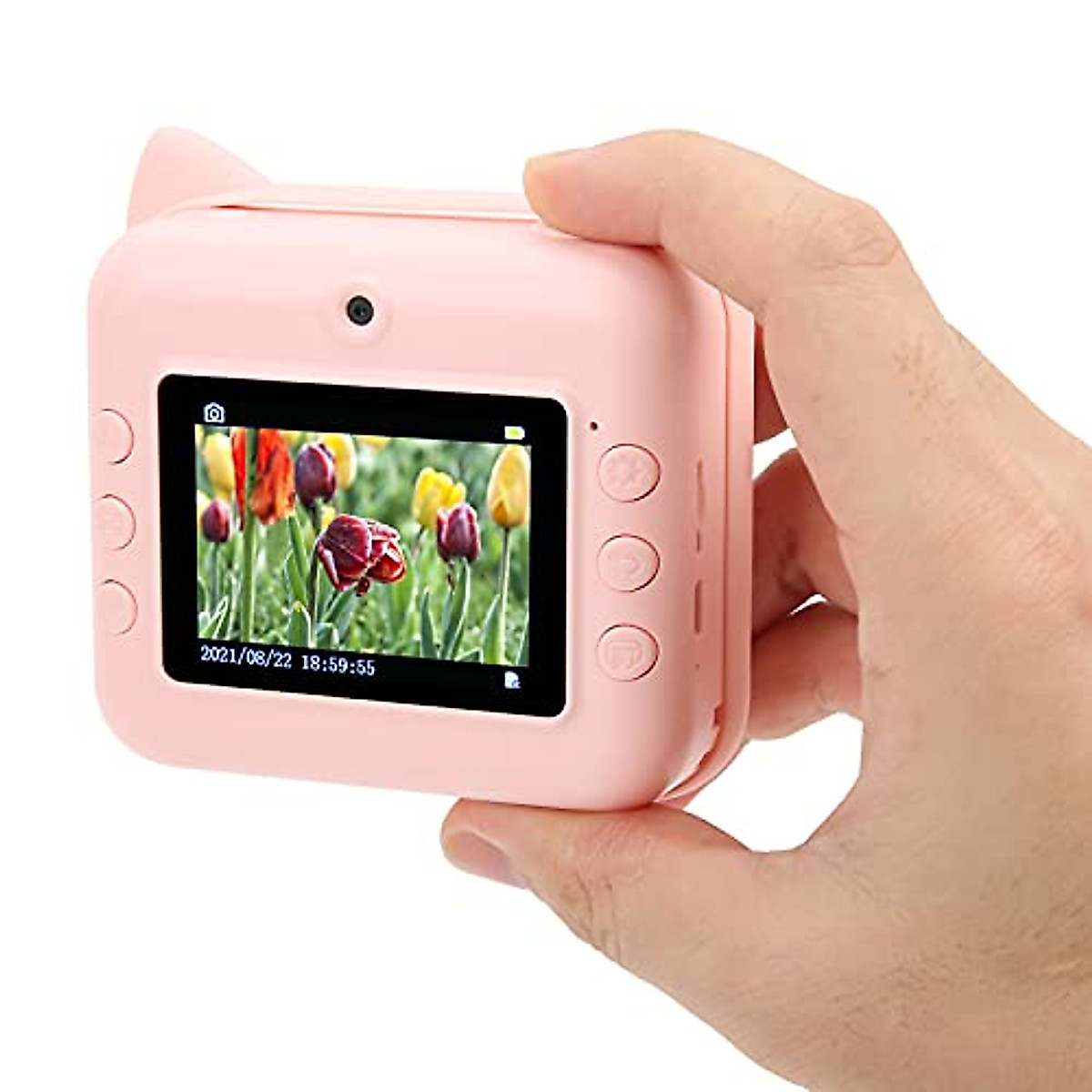 Children Digital Camera, 2.4 Inch IPS Screen Children's Mini Camera, Support 3 Continuous Shooting, Gifts for Children (Color : Default)
