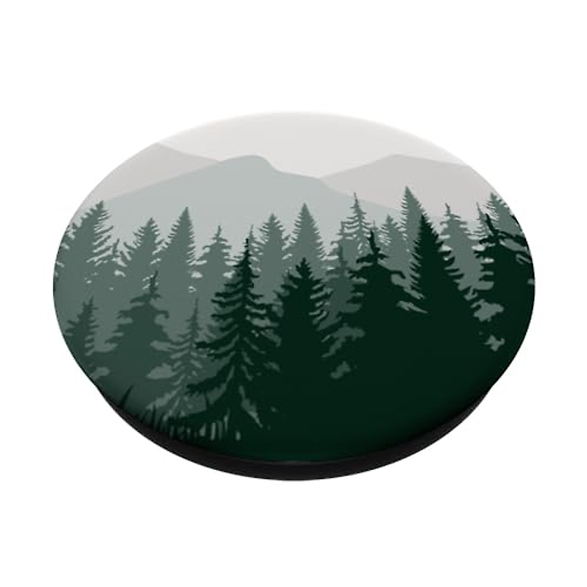 Pine Tree Mountain Scene Forest Mountains Landscape Pattern PopSockets Standard PopGrip