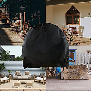 PASONIKA Floor Fan Cover, Dustproof 20'' Industrial Fan Cover, Household Fan Cover for High Velocity Floor Fan, Black