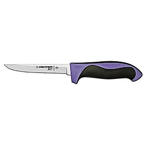Dexter 5" Scalloped Utility Knife, Purple Handle