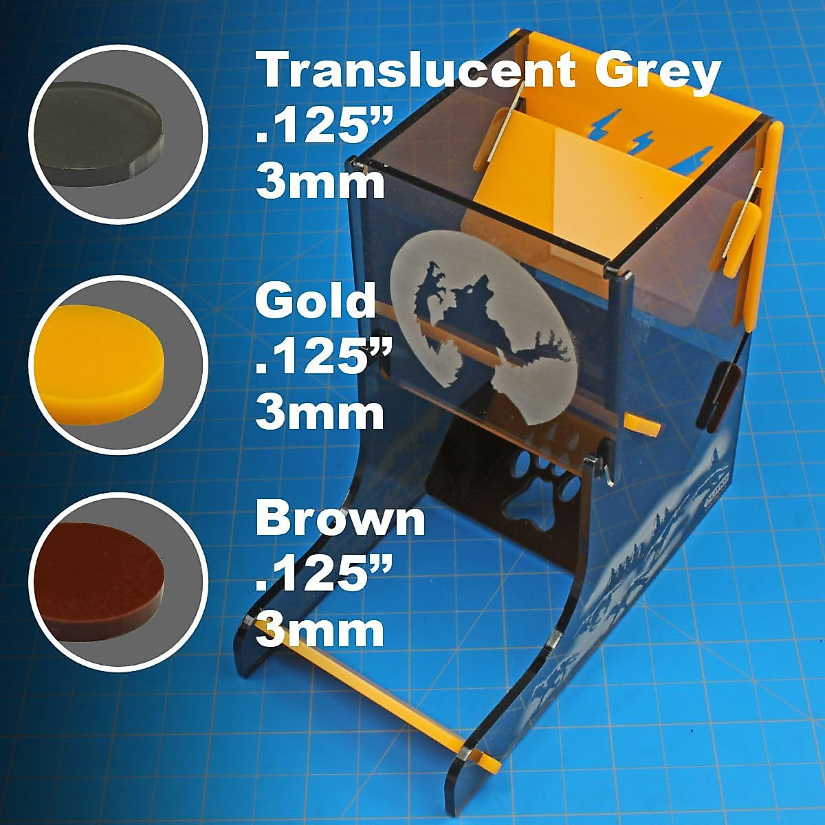 LITKO Horror Themed Dice Tower | Dice Roller | Dice Tumbler | Dice Boot | TTRPG | Board Games (Werewolf)