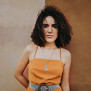 INFUSEU Cremation Jewelry for Ashes for Women Urn Necklace for Human Dog Ash Colorful Rainbow Pendant Dream Catcher Keepsake for Loss of Mother Father Dad Mom Grandma Grandpa