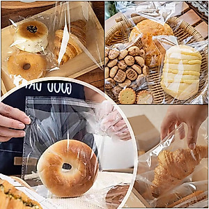 Cellophane Bags, Self Sealing Cellophane Treat Bags, 4x6 Inches 100 Pcs Clear Cookie Bags, Resealable Gift Bag with seal for Cookies, Candy, Bakey, Gifts, birthday Party Favors Bags wedding goody bags