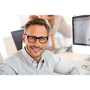 4 Pack of Blue Light Blocking Reading Glasses - Scratch Resistant Readers for Men, Women (Timeless Classics, 1.50)