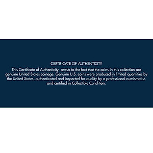 One Year Rarities Coin Collection, Genuine United States Minted Coins, Americana Collectible, Certificate of Authenticity – American Coin Treasures