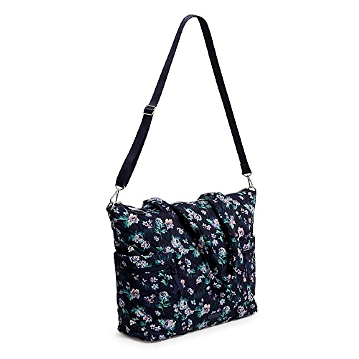 Vera Bradley Women's Performance Twill Large Multi-Strap Tote Bag, Navy Garden, One Size