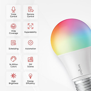 Sengled Zigbee Smart Light Bulbs, Smart Hub Required, Works with SmartThings and Echo with Built-in Hub, Voice Control with Alexa and Google Home, Color Changing 60W Eqv. A19 Alexa Light Bulb, 6 Pack