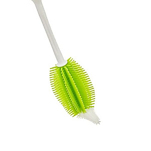 Innobaby 2-in-1 Silicone Bottle Brush, Green