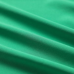 FWFLYAWAY Summer Dresses for Women 2023,Plus Size Casual Cute Babydoll Maxi Short Sleeve V-Neck A-Line Tiered Ruffle Pleated Flowy Boho Beach Mini Sundress Resort wear(E-Green,XL)