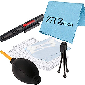 Canon EOS 4000D / Rebel T100 DSLR Camera 18-55mm + 75-300mm Zoom Lens, SanDisk 32GB Memory Card, Tripod, 3 Pieces Filter (UV, CPL, FLD), ZeeTech Accessory Bundle (Renewed)