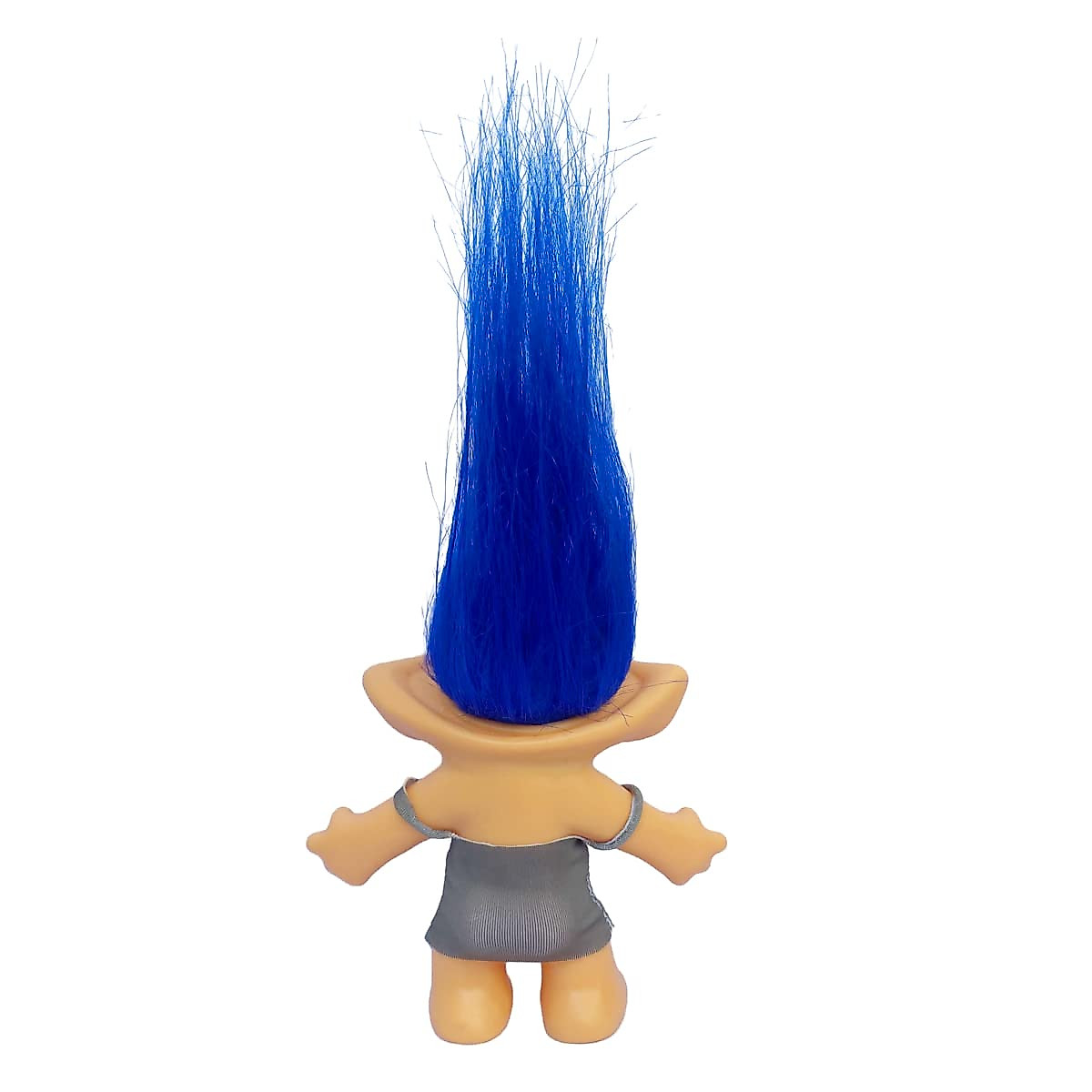 Good Luck Troll Doll 7"(Include Hairs) Tall Toy Action Figure Troll for School Project、Arts Crafts、Party Favors (13-Blue)