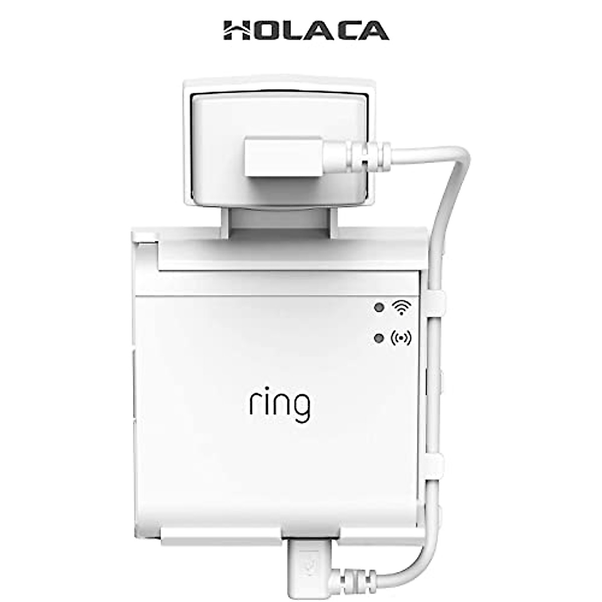 HOLACA Outlet Wall Mount for Ring Smart Lighting Bridge,Easily Be Moved-Saving Space-No Messy Wires and Screws