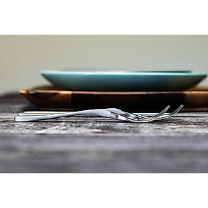 Knork Original Cutlery Utensils Flatware Set, 20 Piece (Service for 4), Duo Silver