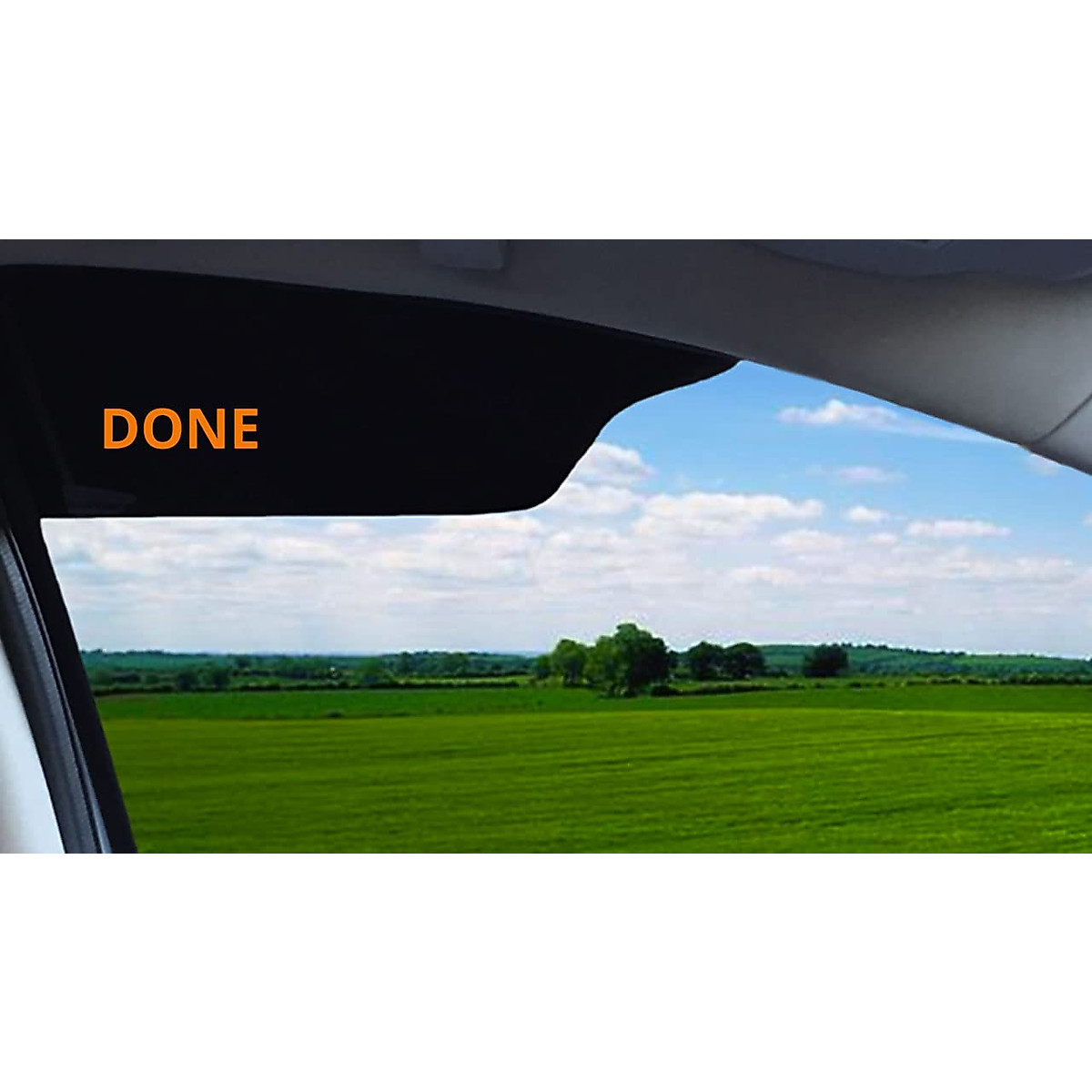 TuckVisor Limo Tint Sun Visor Sunshade Extender for Car Window Windshield Sun Shade Anti-Glare Car Sun Visor Protects from Sun Glare, Snow Blindness, UV Rays, Universal for Cars, SUVs, Trucks 1 Pack
