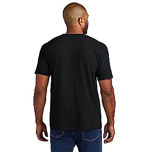 Comfort Colors Men's Adult Short Sleeve Pocket Tee, Style 6030 (Medium, Black)