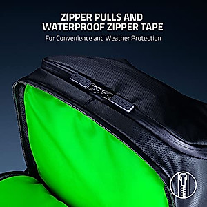 Razer Scout 16" Gaming Laptop Backpack: Lightweight Travel Carry On Computer Bag - Water Resistant - Fits 16 inch Notebook - Black