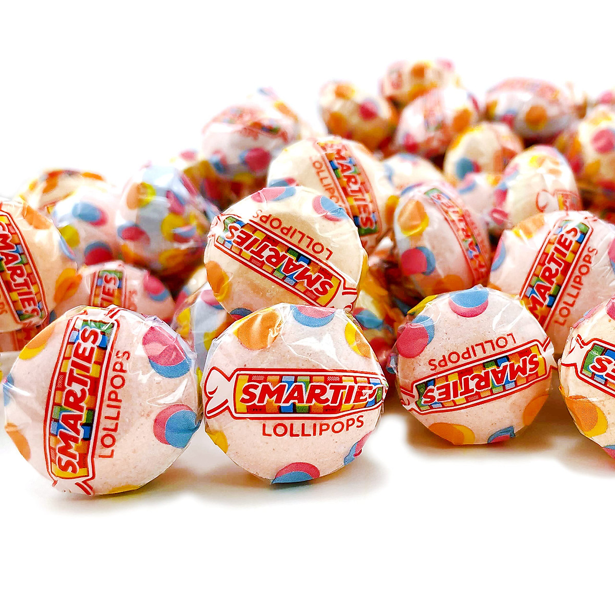 Smarties Lollipops Original Flavors Vegan-Friendly, Gluten-Free Hard Candy, 2 Pound Bag
