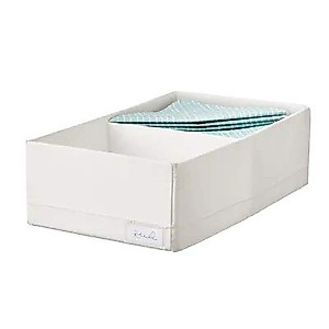 Ikea TSSP Box with compartments, White 20x34x10 cm (7 ¾x13 ½x4)