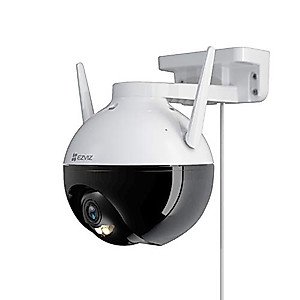 EZVIZ Outdoor Camera Pan/Tilt/Zoom, 360° Visual Coverage, 1080P WiFi Security Cam, IP65 Waterproof, Color Night Vision, AI-Powered Person Detection, Support MicroSD Card up to 256GB | C8C