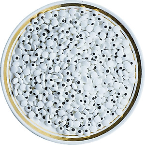 Mini Candy Eyes Edible Eyes for Decorating Edible Eyes for Cupcakes Mini Eyeball Sprinkles Edible Googly Eyes Christmas Cookie Decorations Halloween Eyes Sprinkles 2.8 OZ with Tweezers