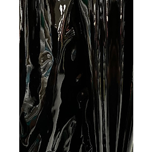 Shiny Black 4-Way Stretch Vinyl Latex Fabric by The Yard, 60" Wide, DIY, Crafts, Club Wear, Costumes, Cosplay