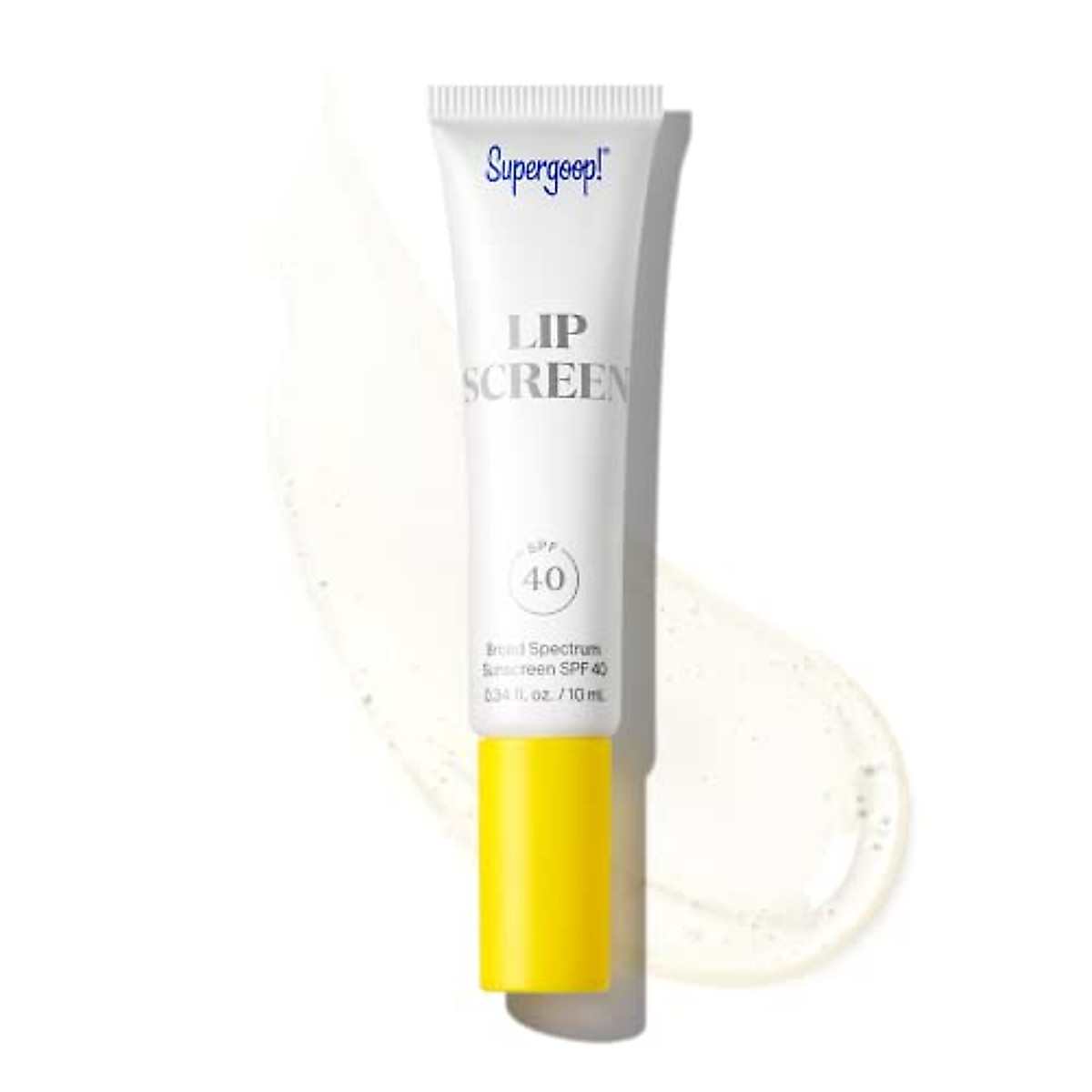 Supergoop! Lipscreen SPF 40 - 0.34 fl oz, Pack of 2 - Clear Lip Gloss with Grape Seed Extract, Sunflower Seed Oil & Kelp Extract - Reef-Friendly, Water-Resistant, Non-Sticky Formula