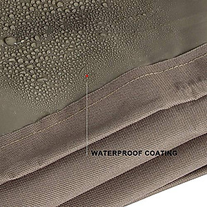 Island Gale® Luxury 2 Person Outdoor, Patio, Hanging Wicker Swing Chair ((2 Person) X-Large-Plus, Latte Rattan/Latte Cushion with Free Cover $128 Dollar Value)