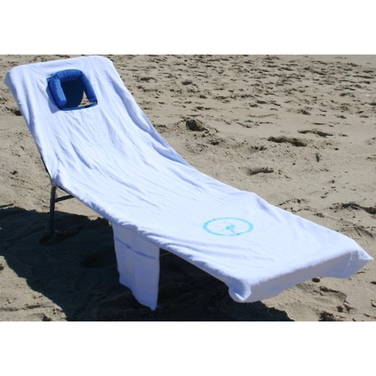 Ostrich Chaise - Custom Fitted Towel, White