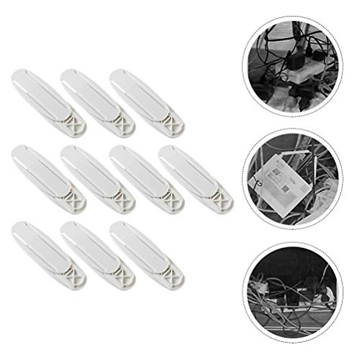 BESPORTBLE 10 Pairs of Punch- Free Socket Holder Wall- Mounted Cable Patch Panel Stand