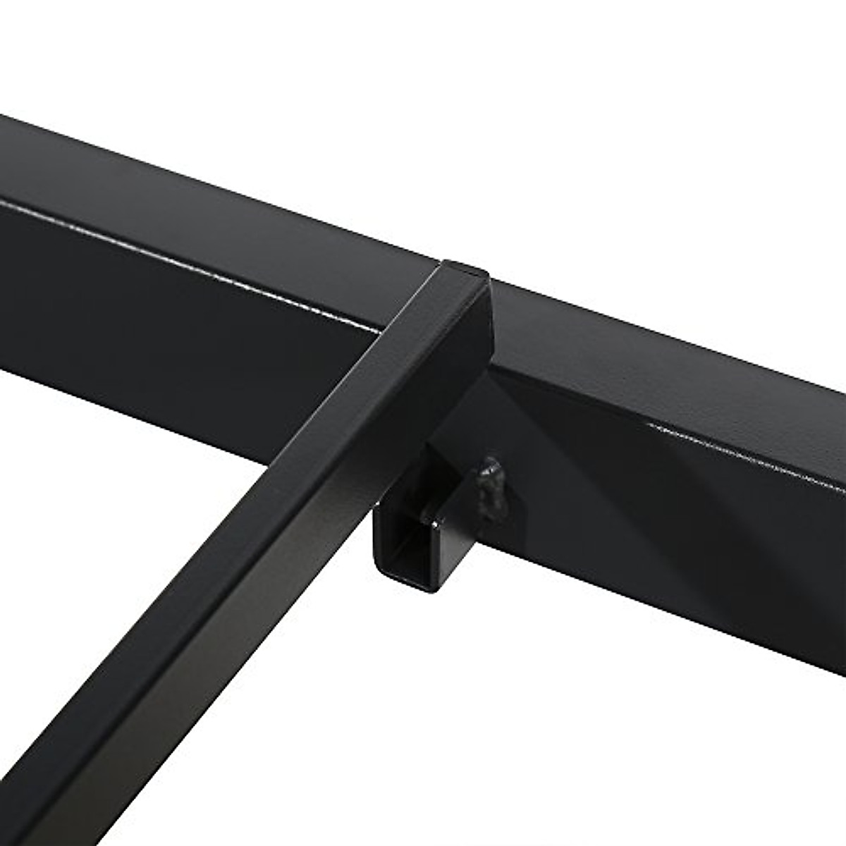 Sleeplace 14 Inch Heavy Duty Steel Slat Bed Frame/Non-Slip/Under-Bed Storage/No Box Spring Needed/No Squeaking/Bedroom Basic/Modern, Black, King