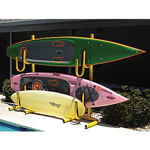 Suspenz Stand Up Paddle Board Expansion Plates to make a Double Wall Storage Rack for hanging 2 SUPs and Surfboards (31-5503)