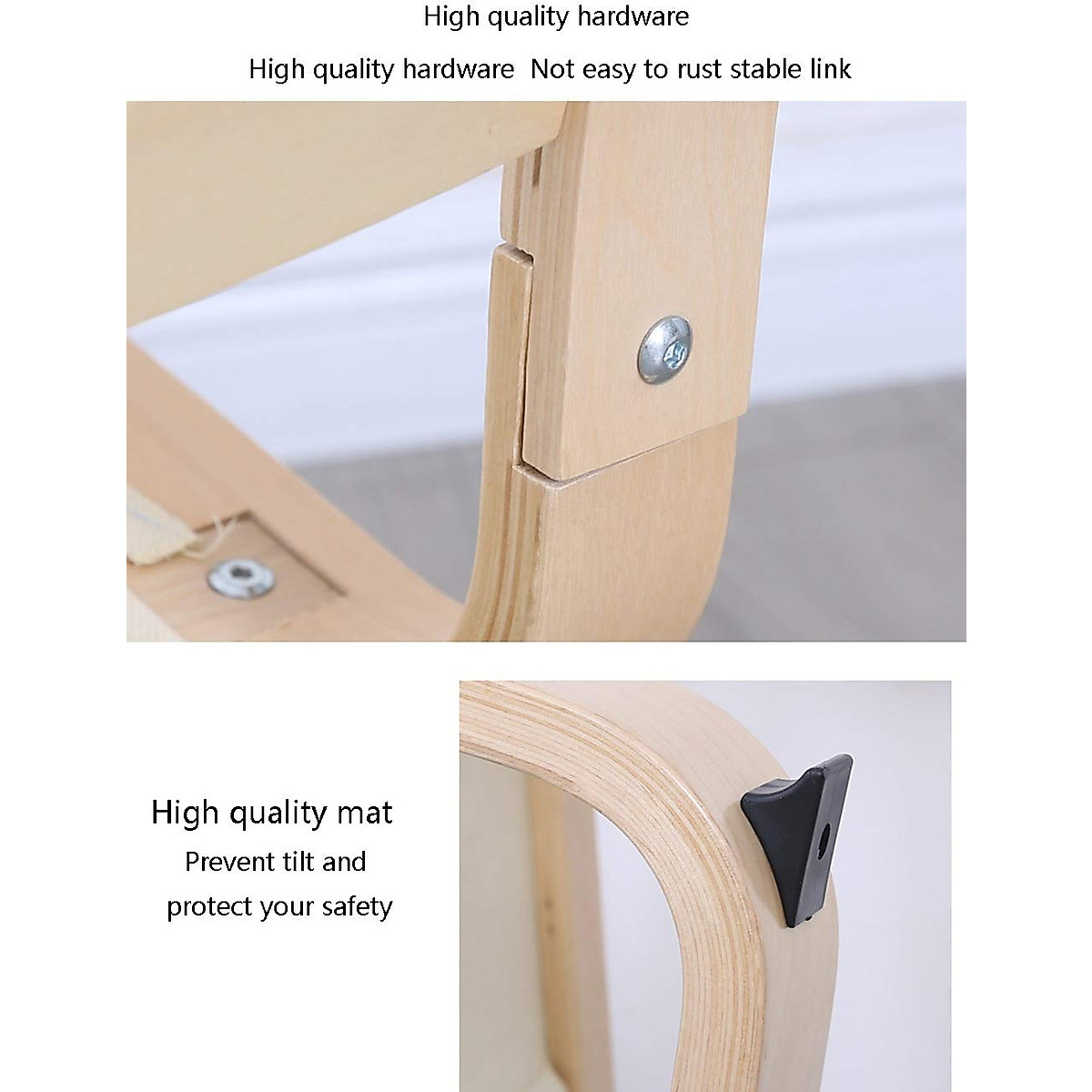 WDFYJ Lounge Chair, Lazy Couch Chair Fabric Lunch Break Chair Balcony Getaway Chair 58x68x105cm(White)