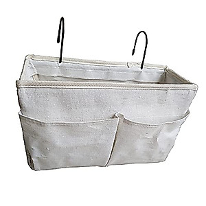 Bedside Caddy, Bedside Hanging Storage Organizer for Bunk and Dorm Bed Rails, Hospital Beds, Can be Placed Books, Phones, Glasses, Magazine, Keys