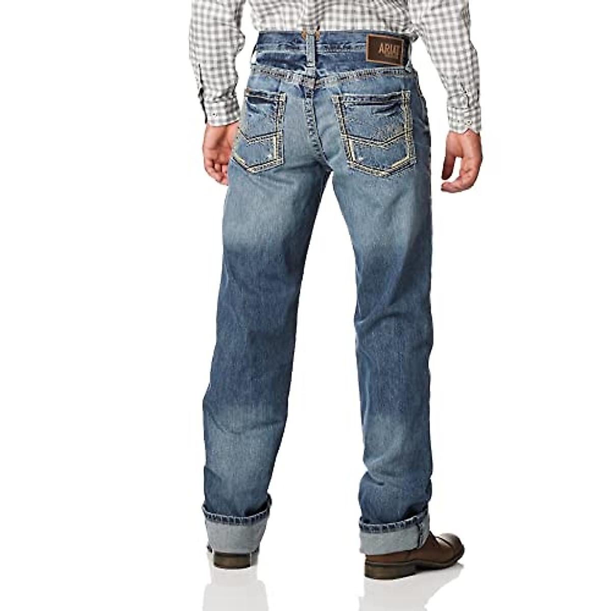 Ariat Men M5 Slim Stackable Straight Leg Jean, Gambler, 33W x 32L